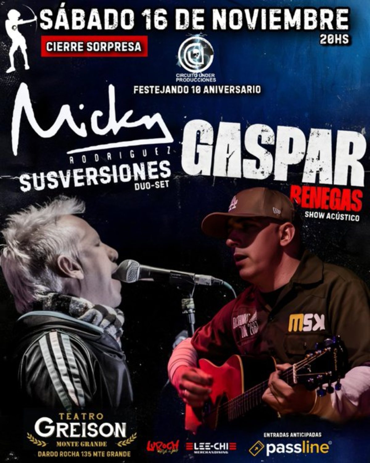 Micky Rodríguez graba un clásico de Los Piojos y anuncia un show con ...