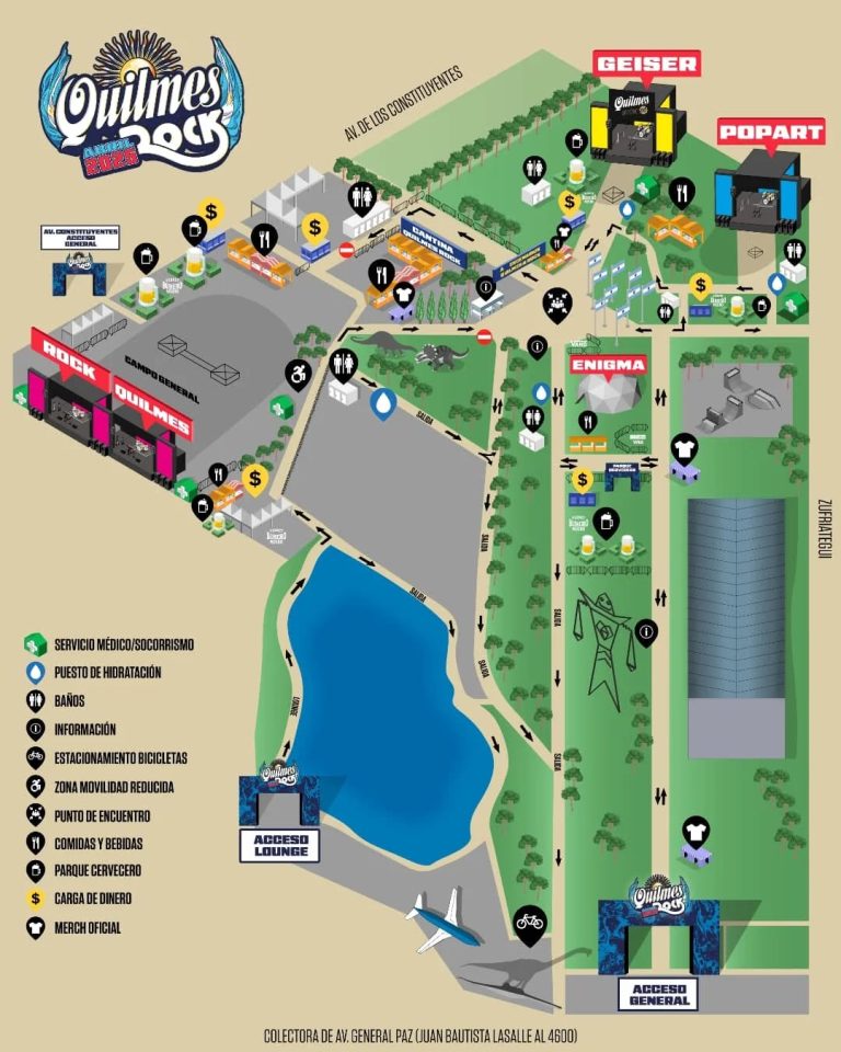 Quilmes Rock 2025: line up, horarios, escenarios, mapa, entradas, cómo ...